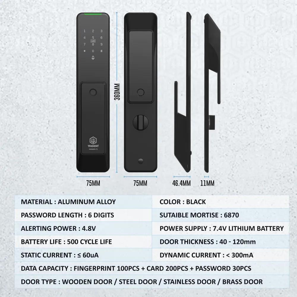 TRIDENT SERIES S › TRIDENT LOCK™